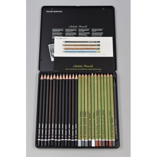 Brand New Daler Rowney 24 Artist Sketching Pencil Set