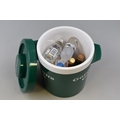 Vintage Gordon's Gin Ice Bucket complete with Small Bottles of Spirits ...