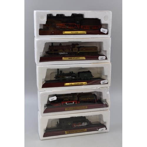 Collection of Five Die-Cast Model Locomotives by Atlas Editions to ...