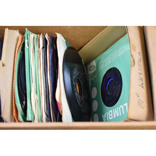 Box Full of Vintage 7" Single Records