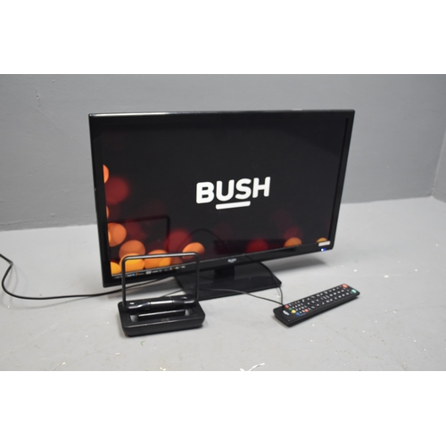 BUSH 23" tv with DVD player and remote, working when tested