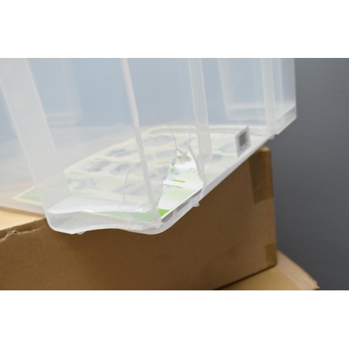 A Selection of Really Useful Clear Plastic Storage Boxes To Include 20 ...