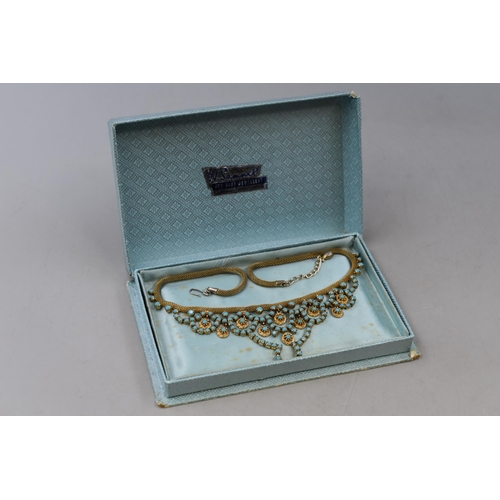 Vintage H Samuel Necklace with Turquoise in Presentation Box