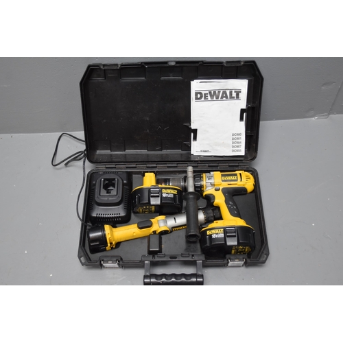 DeWalt DC988 XRP 18v 2.6Ah NiMH with two batteries and charger & A ...
