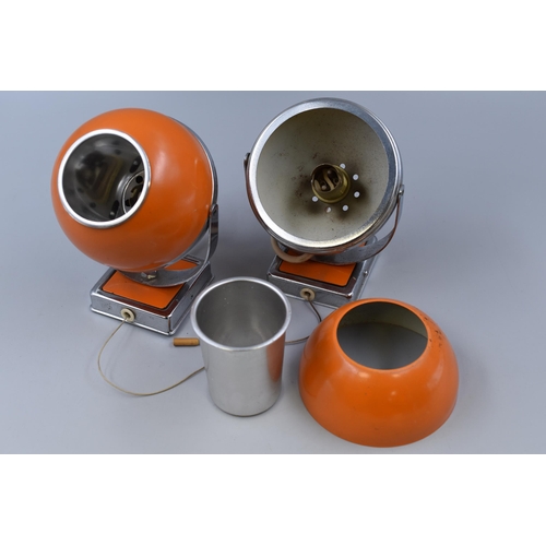 Pair of 1970s Retro eyeball Wall Lights