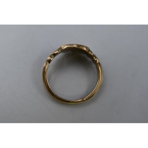 Gold Signet Ring (Please See Markings for Confirmation) Complete with ...