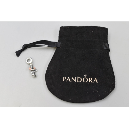 Pandora Disney Pixar Remy Ratatouille Dangle Charm in Gift Pouch