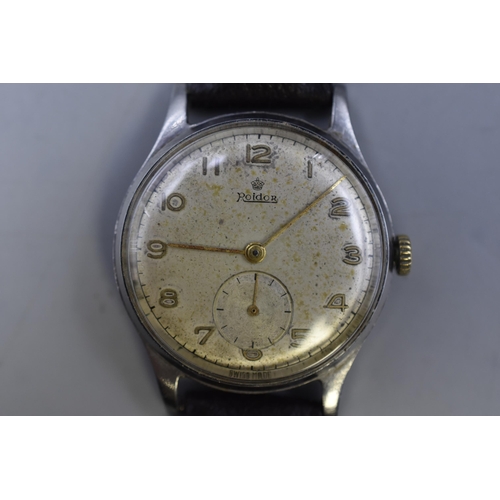 Roidor Gents Mechanical Watch with Leather Strap (Working)