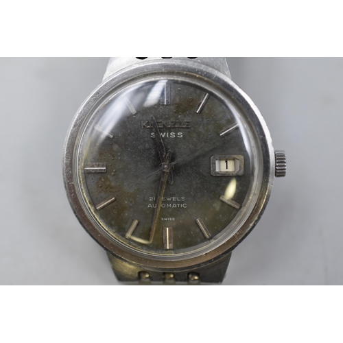 A Kienzle 21 Jewels Automatic Gents Day/Time Watch, Working