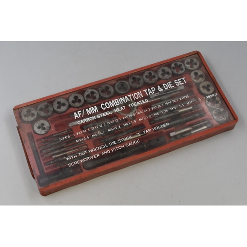 An AF/MM Combination Tap & Dye Set, Appears Complete