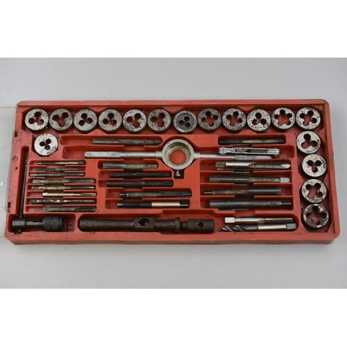 An AF/MM Combination Tap & Dye Set, Appears Complete