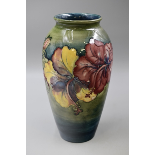 Moorcroft Hibiscus Pattern Large Ovoid Vase (26cm) with the Monogram of ...