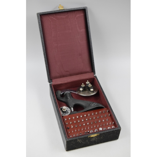 A Seitz Swiss Watch Jewelling/Staking Set, In Original Lined Case With ...