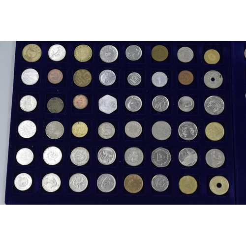 Coin Display Case with 5 Trays containing 194 Coins (25cm x 20cm)