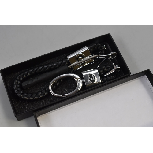 Twenty-Four Packs of As New Lexus Branded Keychains