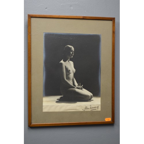 John Everard Signed 1930s Print entitled the Study in Framed and Glazed ...