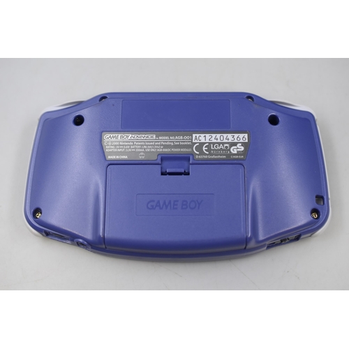 A Nintendo Gameboy Advance Blue Handleheld Console, With Instructions ...