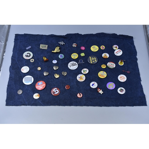 Large Collection of Vintage Collectable Badges and Pin Badges to ...