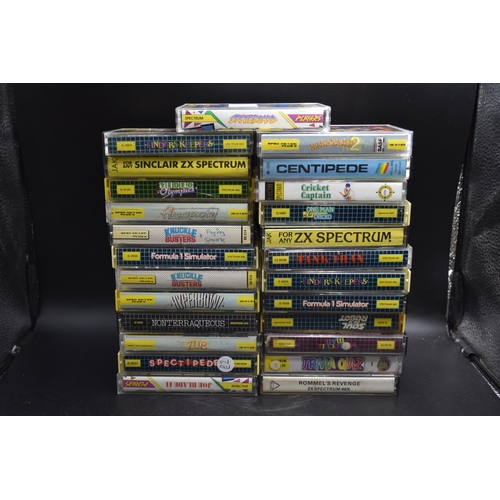 Collection of 25 Vintage/Retro ZX Spectrum Tape Games to include ...