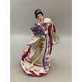 Danbury Mint Fine Porcelain The Iris Princess By Lena Liu, Approx 24cm Tall