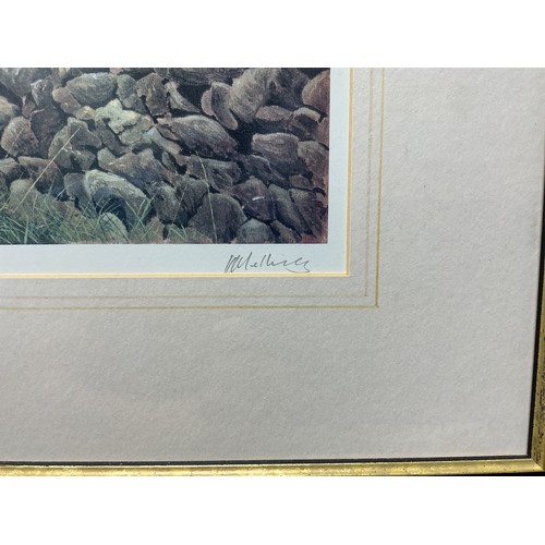 A Framed and Glazed Signed Keith Melling Pendle Hill Print, Approx 58cm ...