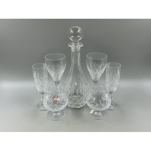 Two Royal Doulton Crystal Wine Glasses, Pair of Brandy Glasses, two ...