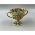 Vintage Wedgwood Cane ware Chalice Cup Vase by Millicent Taplin painted ...