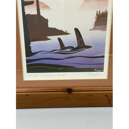 Signed Print by Canadian Artist Bill Helin entitled Passage Homeward ...