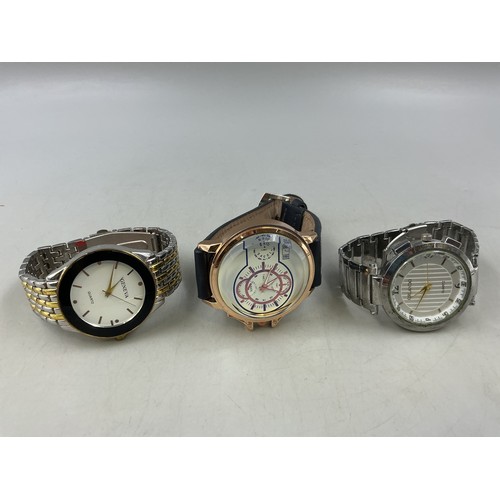 Three Gents Quartz Watches includes Orlando, Geneva and Sate (All Working)