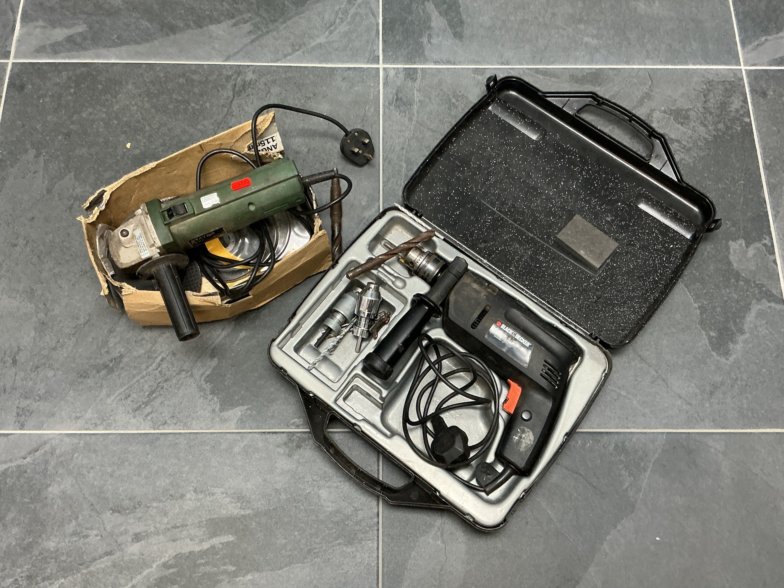 A Black & Decker BD 154R Drill (Powers On When Tested), With Stayer SA ...