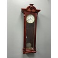 German Kieninger Mechanism Longcase Wall Clock No Key or weights ...
