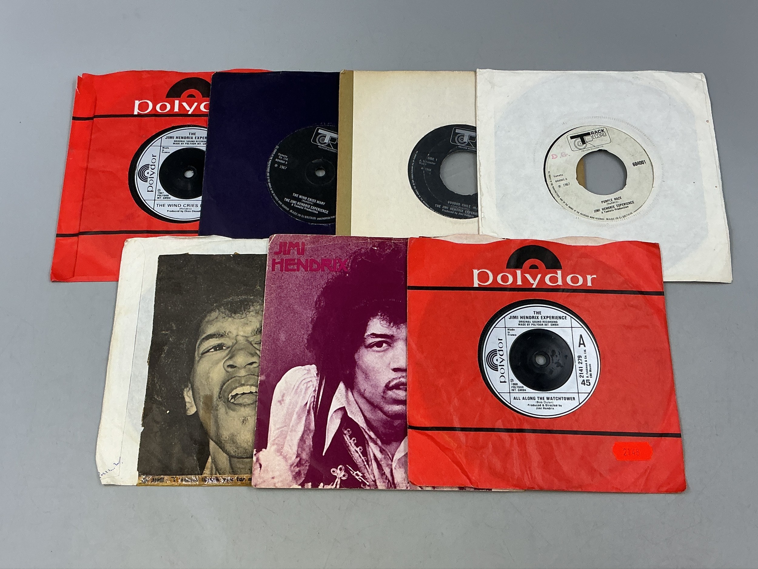 Jimi Hendrix 7" Vinyl Singles includes All along the Watch Tower, Gypsy ...