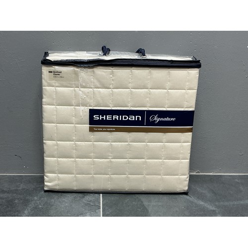 Sheridan Signature Queen Size Coverlet in Vanilla (New Unused)