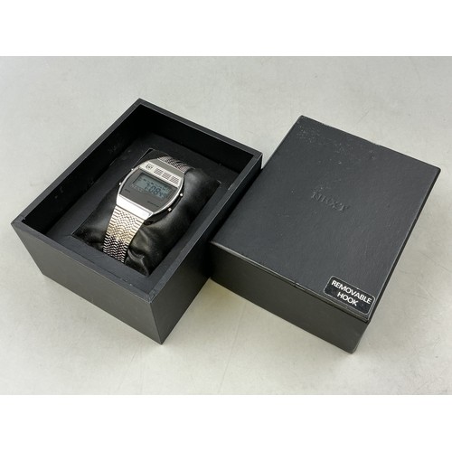 A Gents Next Digital Watch, With Stainless Steel Strap. In Presentation ...