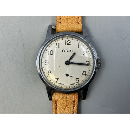 A Vintage Oris Mechanical Watch, With Sub Second Dial and Orange ...