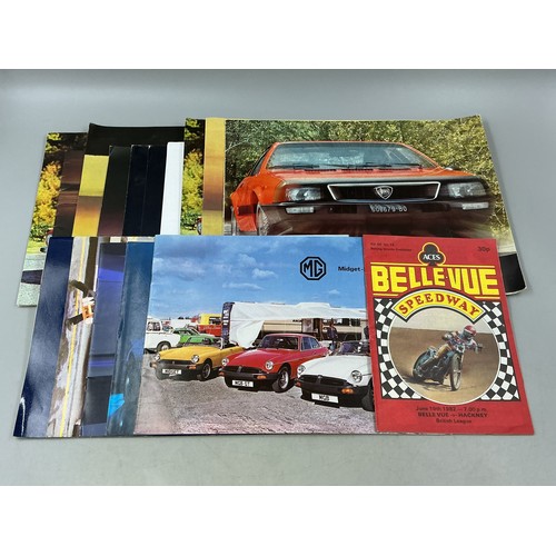 Selection of Vintage Car Brochures includes Mazda RX7, MG, Lancia ...
