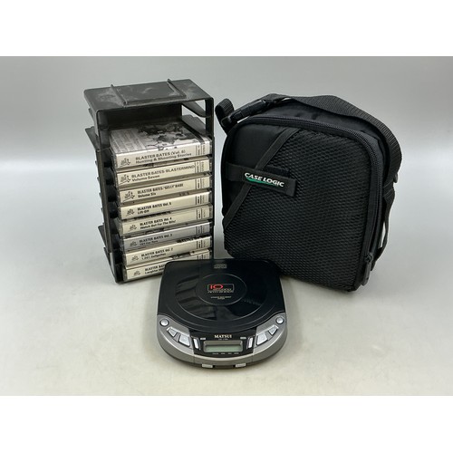 Matsui Portable CD Player with Power Lead and a Set of Blaster Bates ...