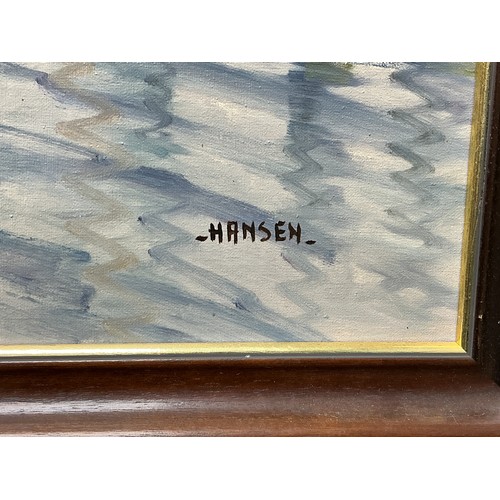 Large Framed Signed By Artist 1950's Original Oil on Canvas by The ...