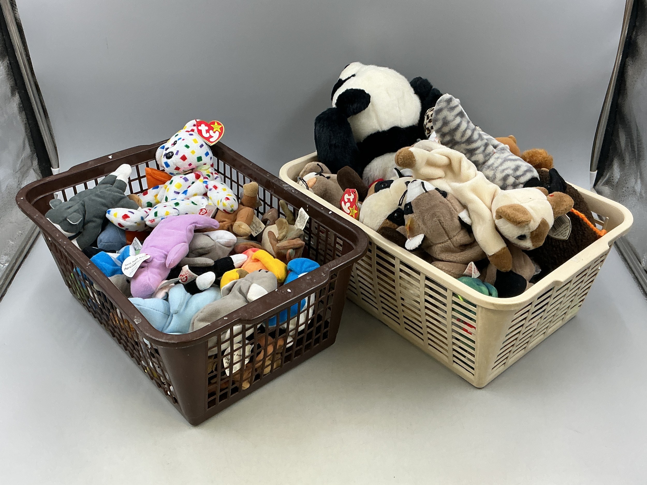A Large Selection of Collectable TY Beanie Teddies