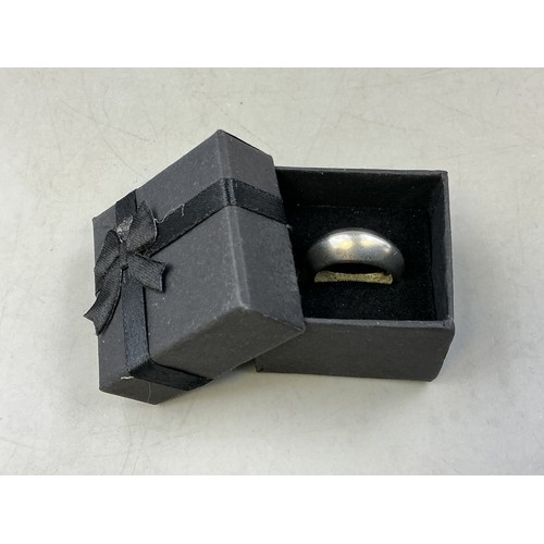 CH Silver 925 Matt and Polished Ring (Size L) Complete with ...