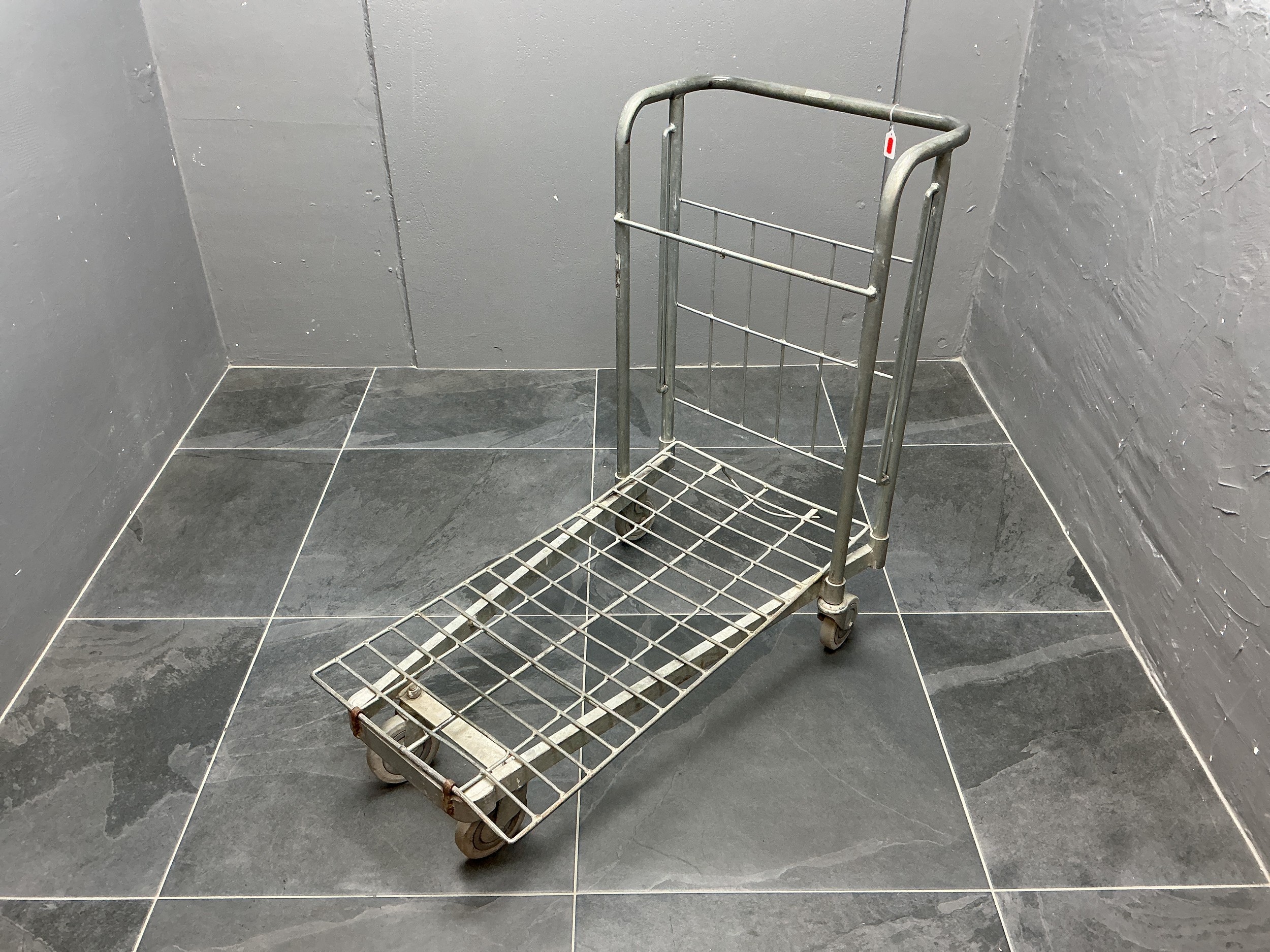 A Metal Frame Porter Trolley, Approx 90cm Tall