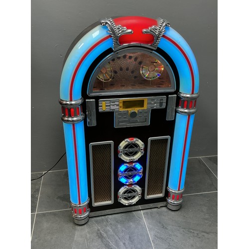 CD Floor Standing Illuminated Juke Box with USB (Spares or Repairs)