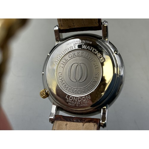 An Accurist London Greenwich Commemorative GMT004 Gents Quartz Watch ...
