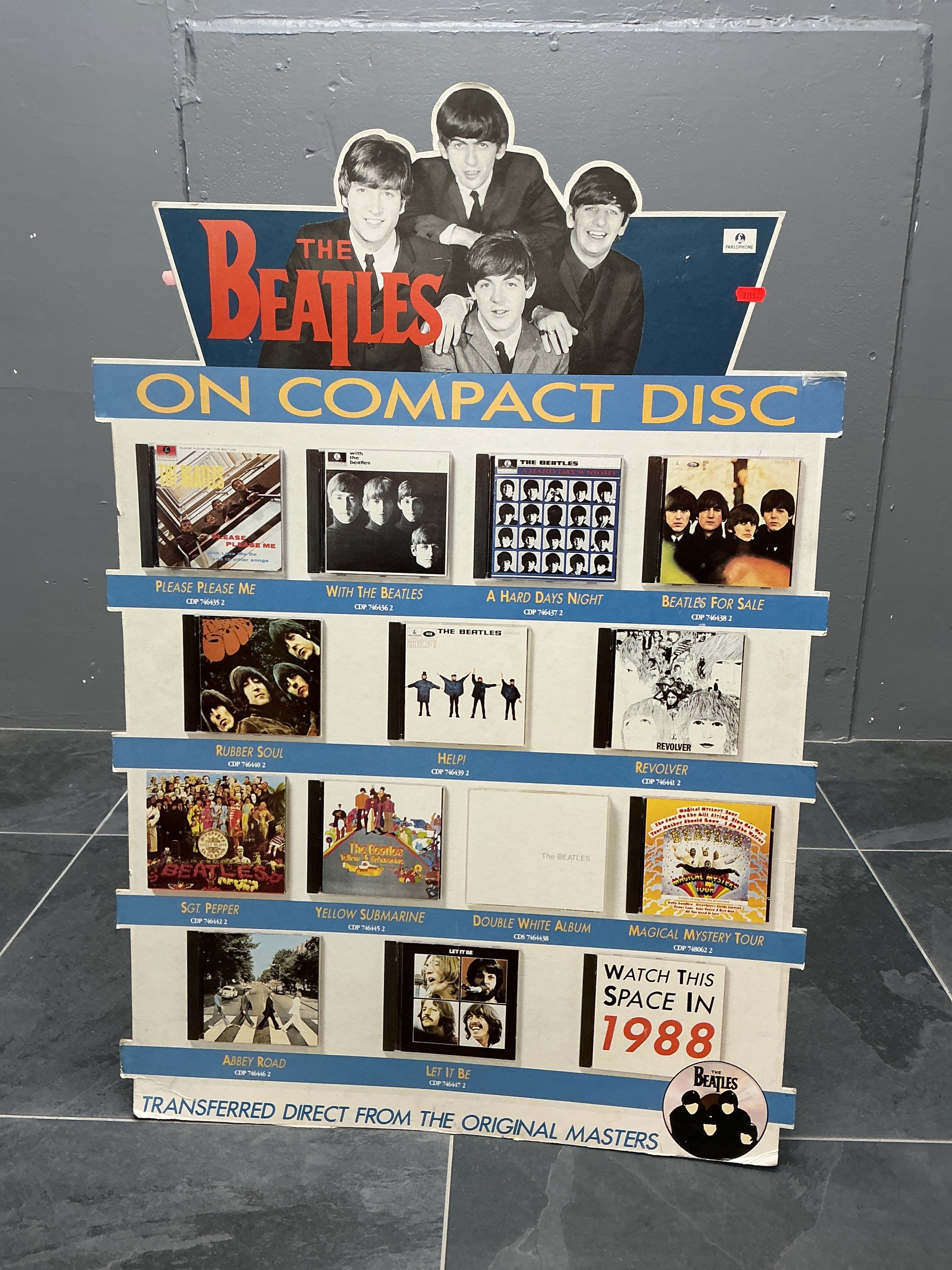 A 1980s The Beatles 'On Compact Disc' Point of Sale Shop Display ...
