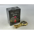 A Sealed Fair Annoy Black 50ml Perfume, With New Chronograph Style Gold ...