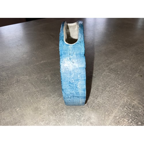 A Troika Anne Jones Designed Wheel Vase - Blue Background, Art Deco ...