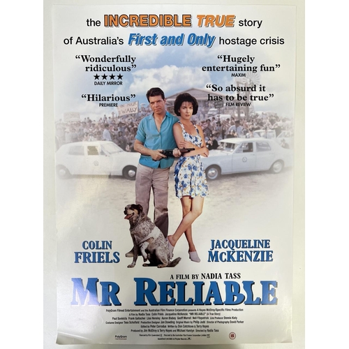 An unframed movie poster of the film 'Mr Reliable'. 60cm x 42cm