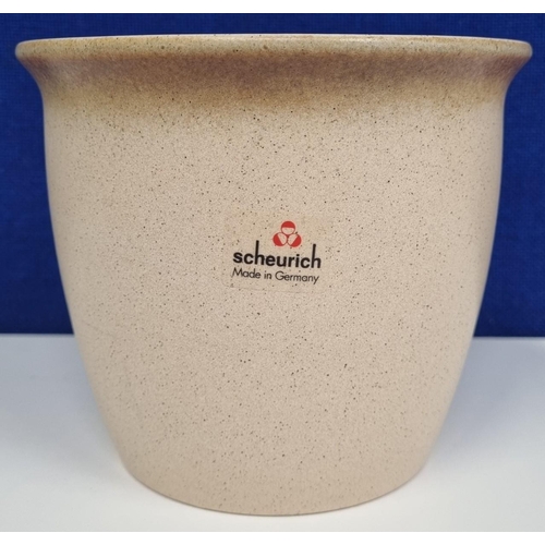 A West German '911-15' 'Scheurich Keramik' pot/planter, with an ...