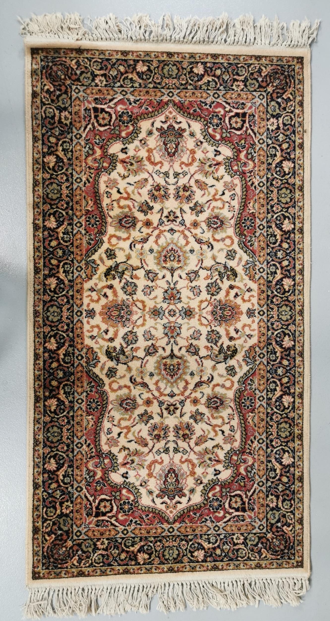 A Keshan Super Prado, pure wool crystal point rug, with locked-in ...