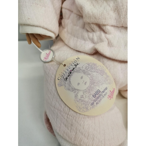 A collectible 'Zapf Designer Collection' - 'Babsi' doll. Height 46cm.